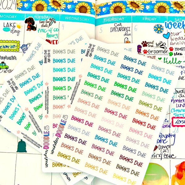 Staff Meeting Planner Stickers AW-014 Font AW Work Stickers, Meeting ...