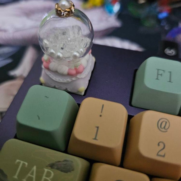Totoro Inspired Handmade Artisan Keycap | Kawaii Keycaps | Cute Keycaps ...