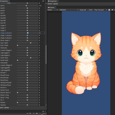 Customizable Vtuber Anime Cats Live2d Avatar - Etsy