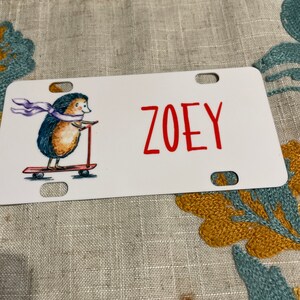 Personalized Hedgehog Name Plate / Hedgehog Sign / Cage Accessory ...