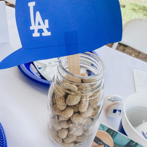 Baseball Decorations, Baseball Party Printables, Dodger Party ...