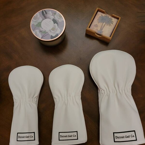 Pink Leather Putter Head Cover Magnetic Closure by Detroit Golf Co. - Etsy