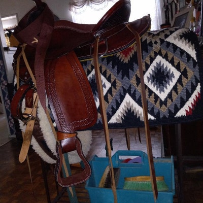 Wonderwish Premium Western Leather Barrel Racing Roping Ranch Work ...