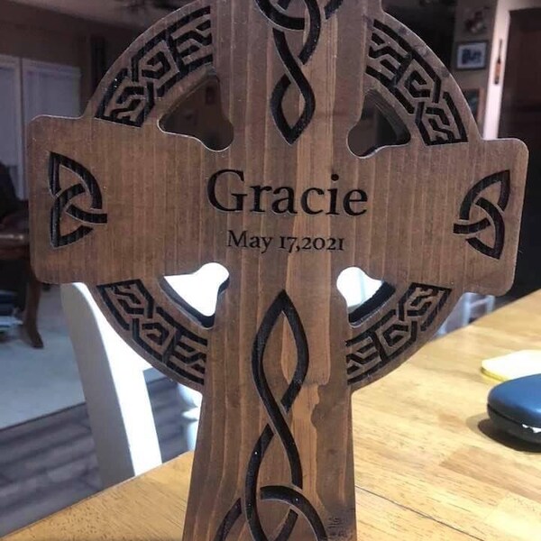 Memorial Cross for Your Loved One | Small Wood Burial Grave Marker ...