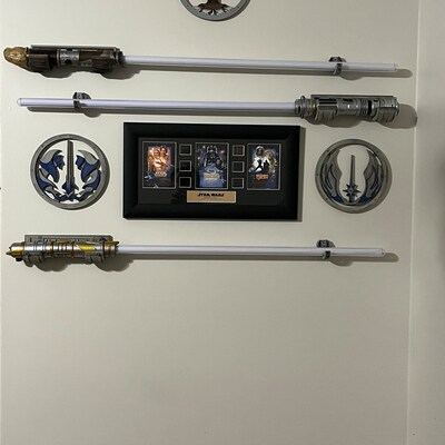 Savi's Lightsaber Wall Mount Display Rack power/control - Etsy