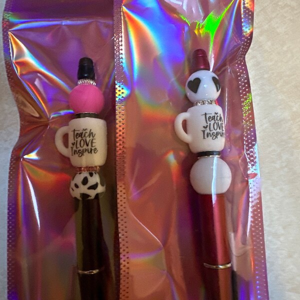Bubble Tea Bead Pens | Donut Pens | Donut Gifts | Coffee Basket Filler ...