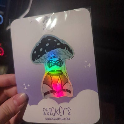 Mushroom Fairy House Laminated Bookmark, Garden Witch Gifts, Mushroom ...