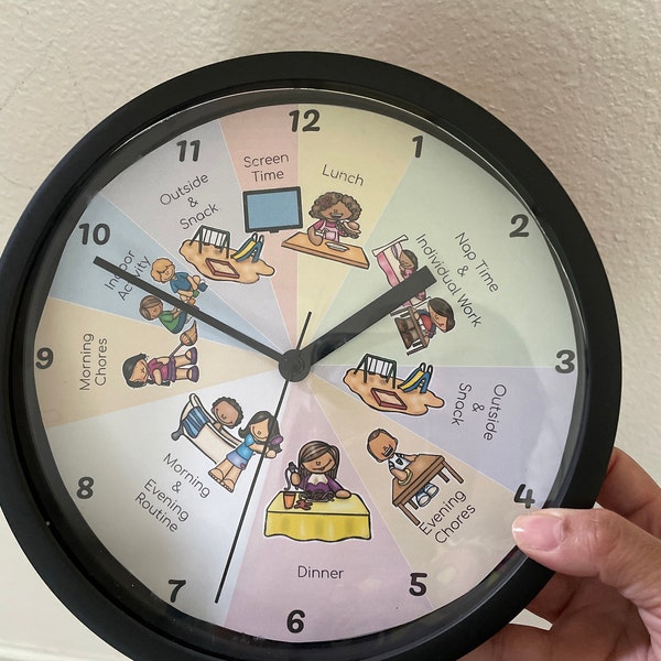 Custom Summer Clock Schedule Template - as Seen on Tiktok - Etsy