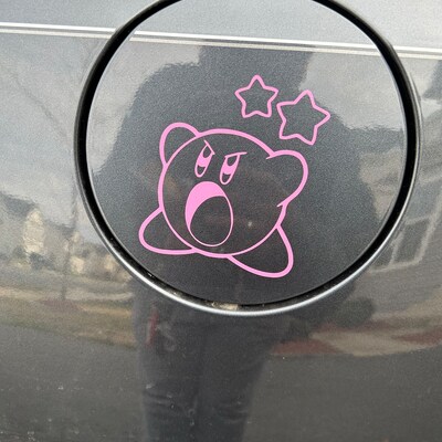 Kirby Inspired Decal for Car, Laptop, Game Console - Etsy