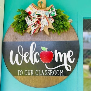 Teacher Door Teacher Door Sign Classroom Sign Teacher Gift Teacher ...