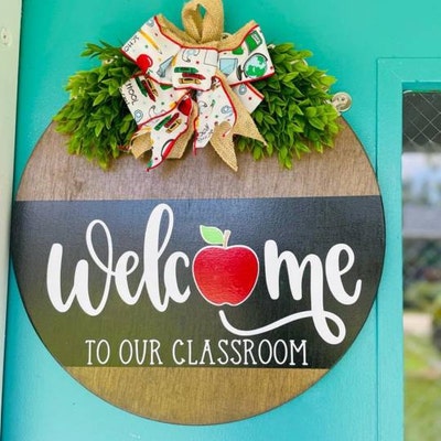 Teacher Door Teacher Door Sign Classroom Sign Teacher Gift Teacher ...