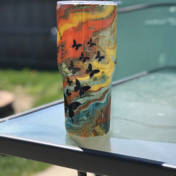 Butterfly Swarm Vinyl Decal | Swarm of Butterflies Decal | Vinyl Decal ...