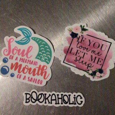 Any 3 Sticker Pack, Sticker Pack, Choose Any 3 Stickers, Custom Sticker ...