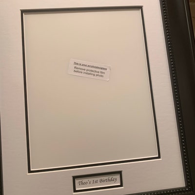 11x14 Signature Mat WITH Frame. Silver, Gold, White and Black ...