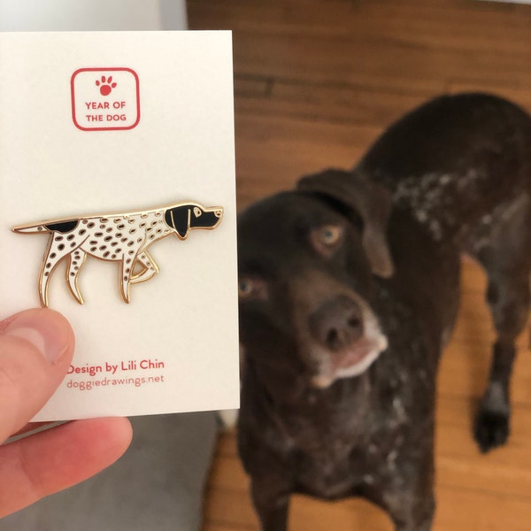 Pointer - Dog Enamel Pin - Etsy