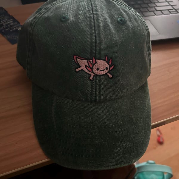 Custom Embroidered Cap Unisex Personalised Vintage Washed Out Cotton ...