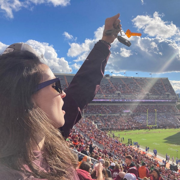Key Play Football Game Keychain - Virginia Tech Hokies - Gobble Gobble ...