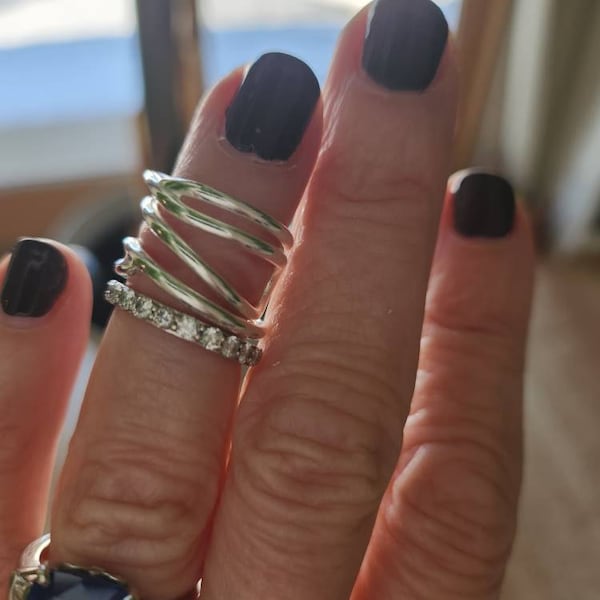 Spiral Splint Ring, Adjustable Splint Ring, 925 Sterling Silver PIP DIP ...