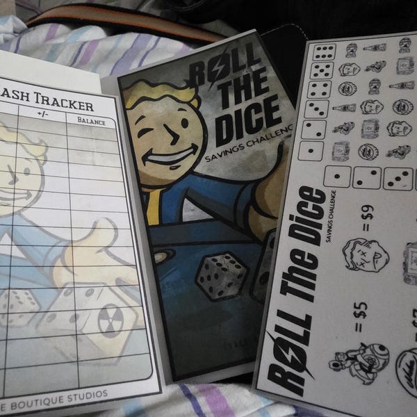 Fallout Roll the Dice | Game | Tracker, Handmade Envelope, Matching ...