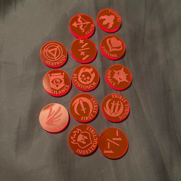 Magic Condition Tokens - MTG Magic the Gathering Compatible (set of 13 ...