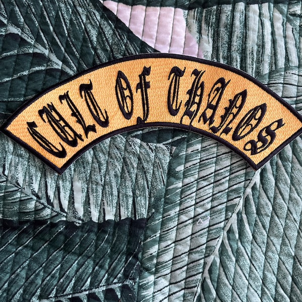 Custom Embroider Biker Top Rocker - Etsy