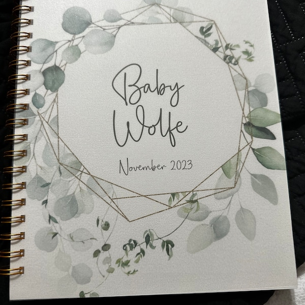 Personalized Baby Book - Custom Baby Journal - Baby Shower Gift for Boy ...