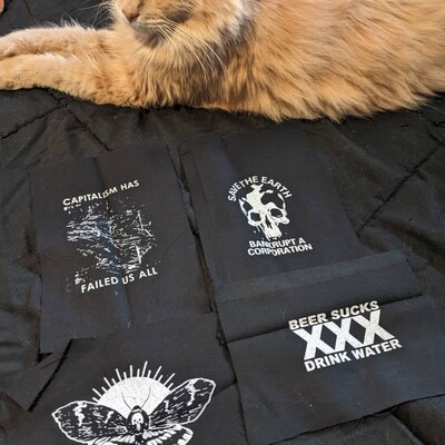 Squat the Moon SQUATTERS RIGHTS Patch Esoteric Anarchist I - Etsy