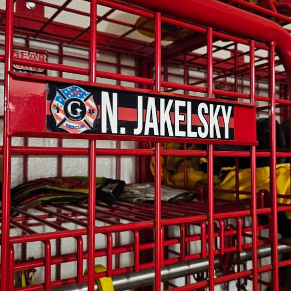 Firefighter Locker Tag - Etsy