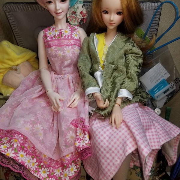 BJD Doll Clothes Pattern Fits 23.5" 1/3 SD Smart Doll Mirai Lace Dress ...