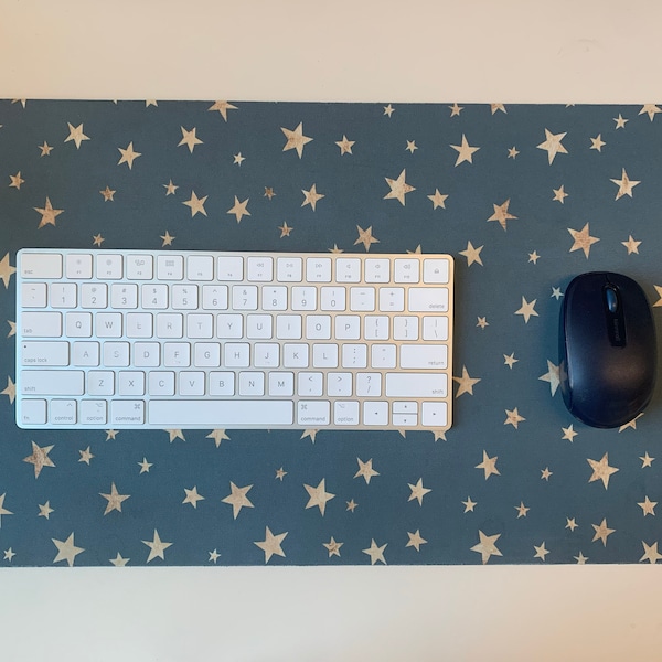 Paint Splatter Green Yellow Print Desk Mat, Mousepad, Desk Set, Home ...