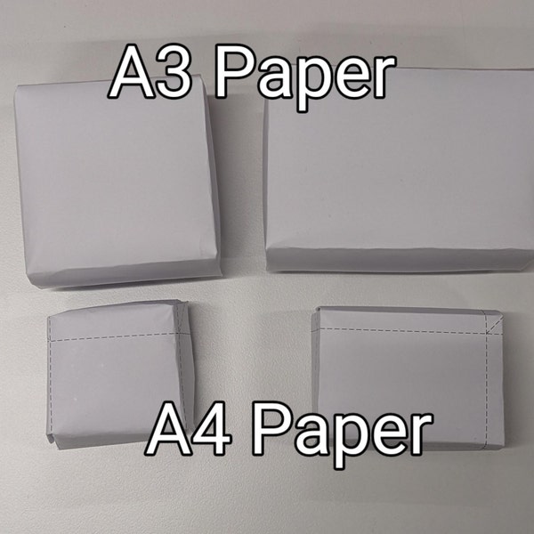 Digital Download Handmade Paper Box Template. Small Paper Easy Cut Gift ...