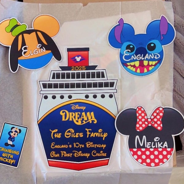 Disney Cruise Door Magnets Disney Ship Front and Character Inspired ...