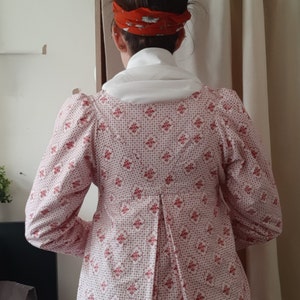 Empire / Regency Dress With Front Clousure, Apron, Cap and Fichu About ...