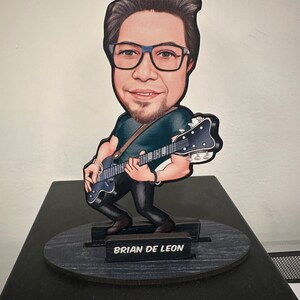 Personalized 3D Wooden Cartooned Computer Engineer Figurine Trinket ...