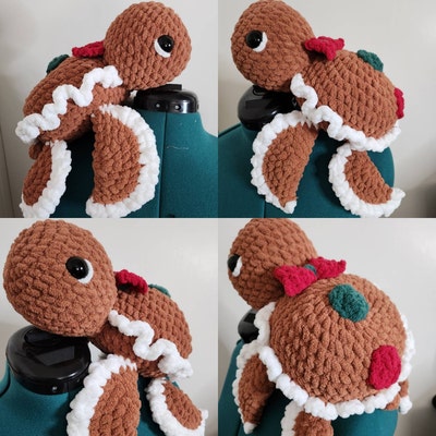 Gingerbread Turtle Pattern Crochet PDF Download Beginner Friendly ...