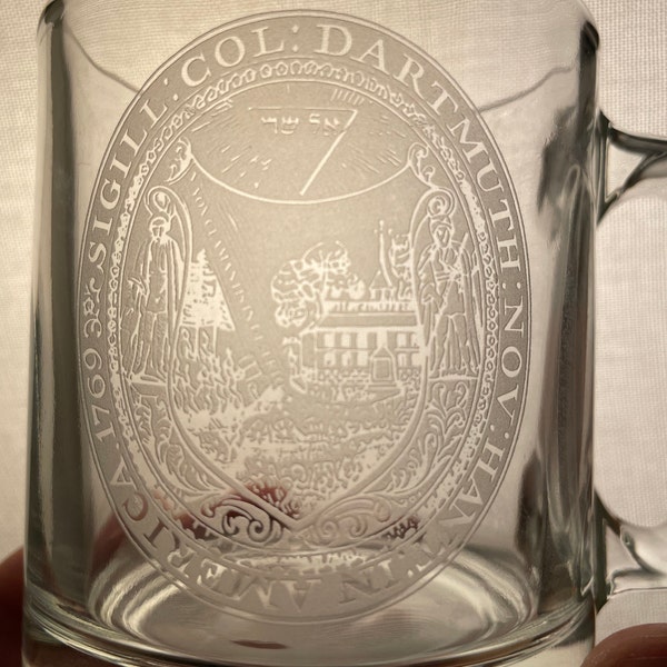 Custom Etched Glass Coffee Mug - Sandblasted, Personalized, Engraved ...