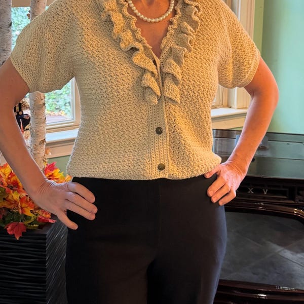 Crochet Chevron Cardigan Written Pattern PDF (eng) - Etsy