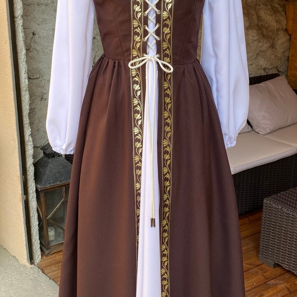 PDF Size LARGE Medieval Over-gown 621 New Rabbit & Hat Sewing Pattern ...