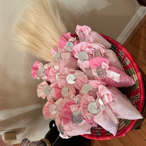Baby Girl Shower Favors, Pink Sachet Bags, Pink Birthday Party Gifts ...