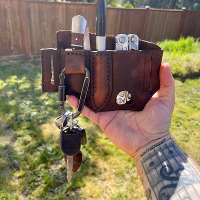 Leather EDC Tool Holster Leather Tool Leatherman Multitool Sheath Bag Purse Digital Download ...