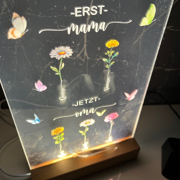 Custom Acrylic Vinyl Record Night Light,song With Photo Acrylic Plaque ...