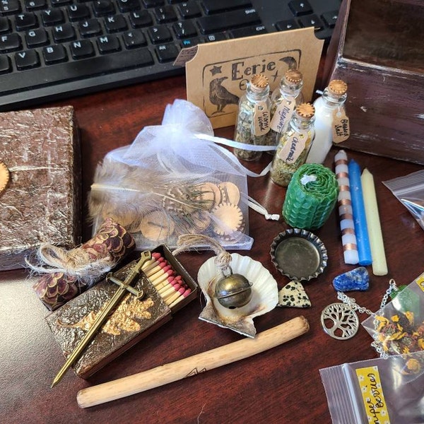 Hecates Key Witches Ladder Blood & Bone Witchcraft Altar Prayer Beads ...