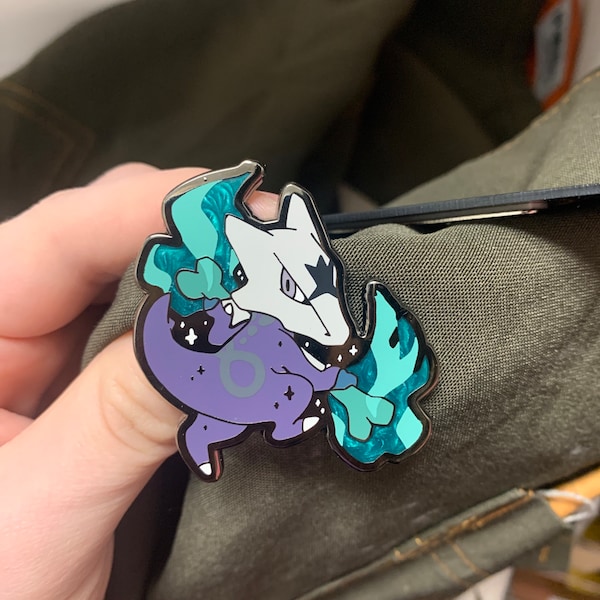 Braixen, Marowak & Spectrier Hard Enamel Pins With Pearlescent Details ...