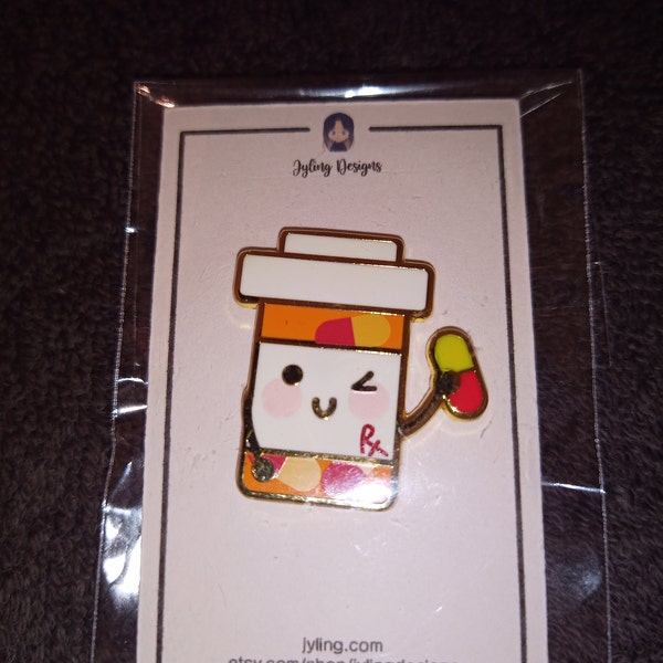 Pharmacy Pill Bottle Enamel Pins | Pharmacy Stickers Gifts and Decals ...