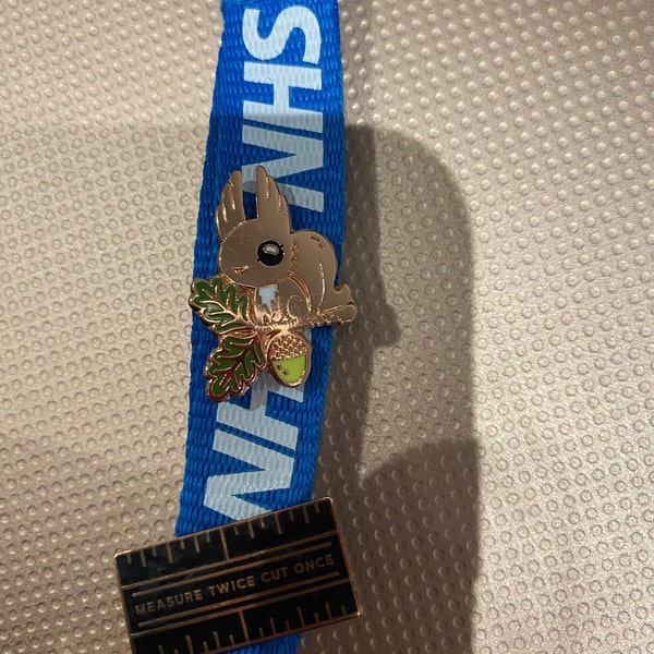 Red Squirrel Rose Gold Enamel Pin Badge - Etsy