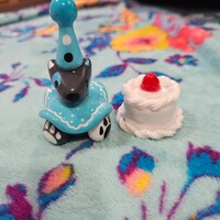 Clay Circus Desk Buddy, Cute Animal Clowns, Mini Polymer Decor Figurine ...