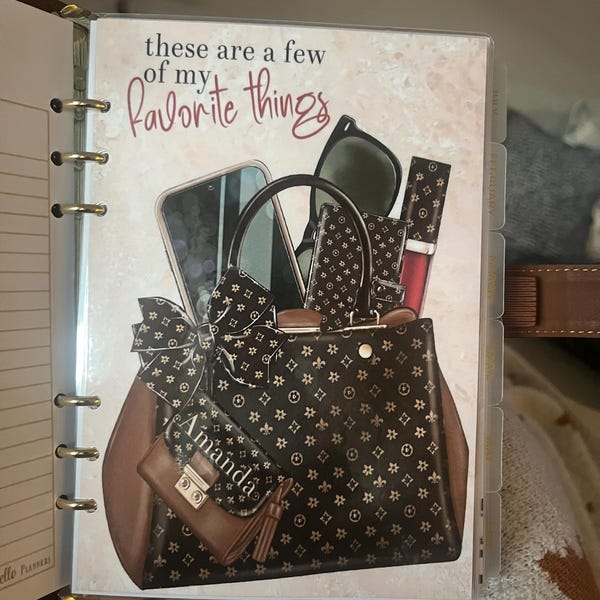 Fashion Style Agenda Planner Insert Dashboard or Cover Set for Your ...