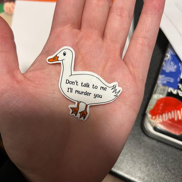 I Think I Will Cause Problems on Purpose Stickers | Laptop Sticker ...
