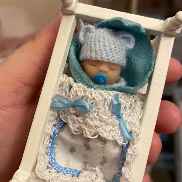 Miniature Reborn Babies. Micro Mini Polymer Clay Original Hand Sculpted ...