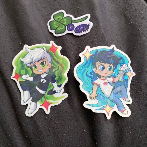 Holographic Danny Phantom Stickers - Etsy